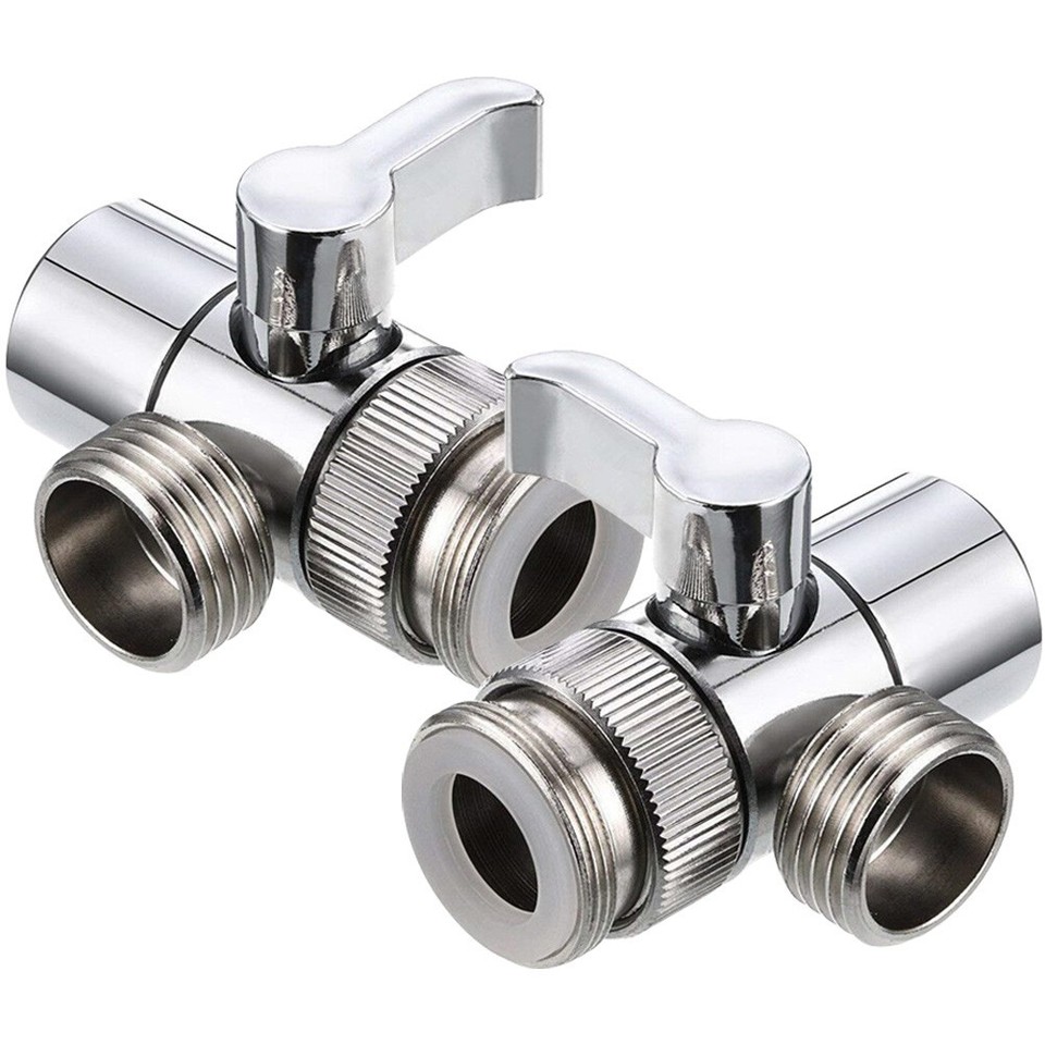2Pcs Sink Faucet Diverter Adapter Water Pipe Splitter for Washing ...
