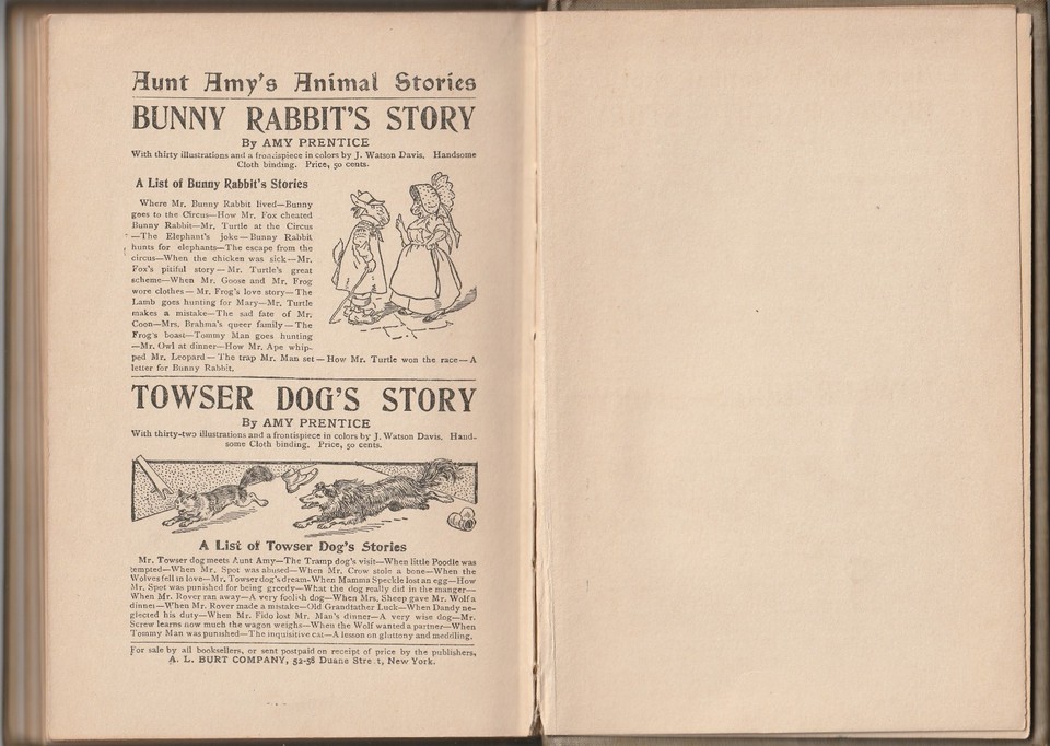 Towser Dog's Story By: Amy Prentice, 1906 Children's book | eBay