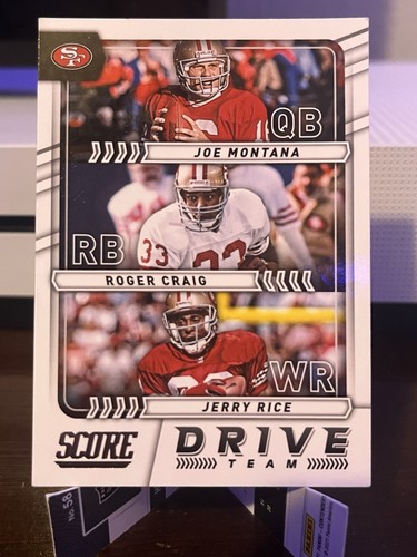 2017 Panini Score- Drive Team Jerry Rice, Joe Montana, Roger Craig #17 ...