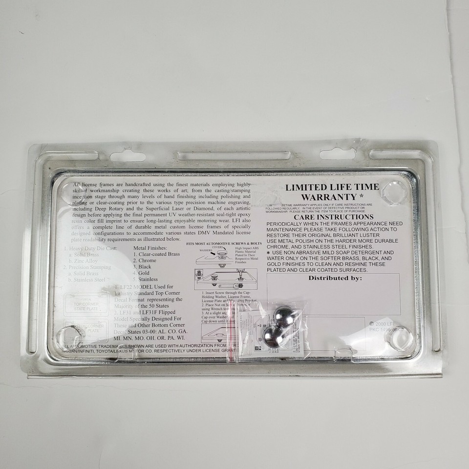 Infiniti License Plate Frame Hold Metal M35 G35 G37 | eBay