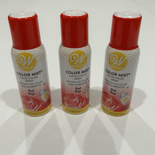 Lot Of 3 Wilton Color Mist Food Color Spray Cans RED 1.5 OZ Each New ...