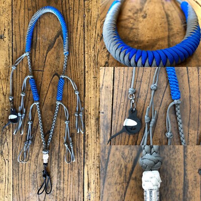 Custom Paracord Duck Goose Call Lanyard Blue & Grey & Canada Finisher ...