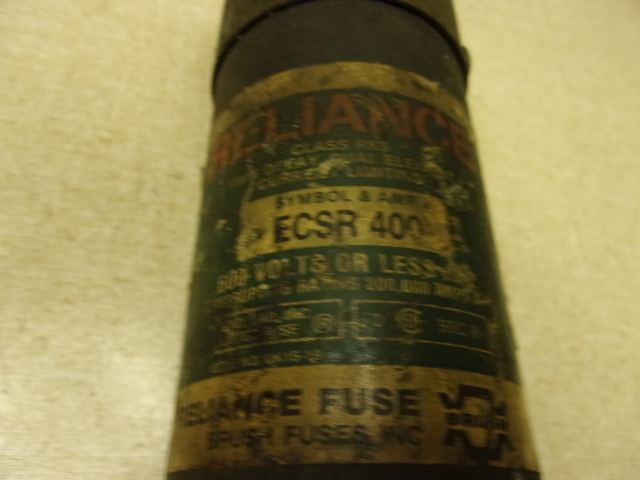 Fuse Reliance 400 Amp Dual Elementy Time Delay ECSR400 *FREE SHIPPING ...