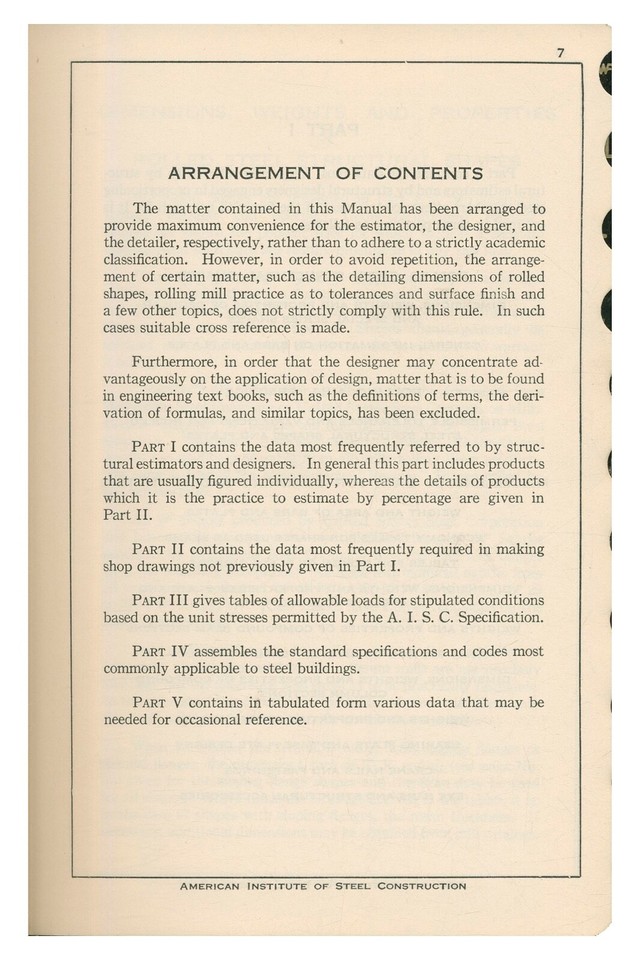 AISC Manual of Steel Construction 1956 5th Edition Architects Engineers ...
