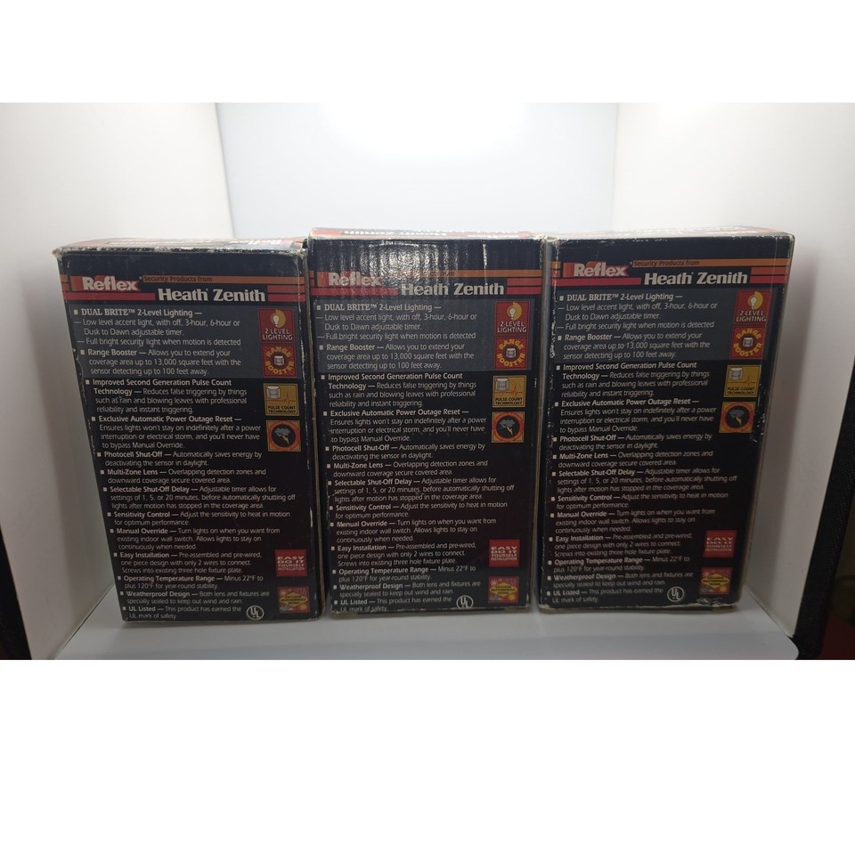 Heath Zenith Dual Brite Replacement Motion Sensor SL-5316-DB Lot of 3 ...