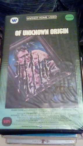 Of Unknown Origin RARE BIG Clamshell 1983 VHS man vs rat horror Shannon ...