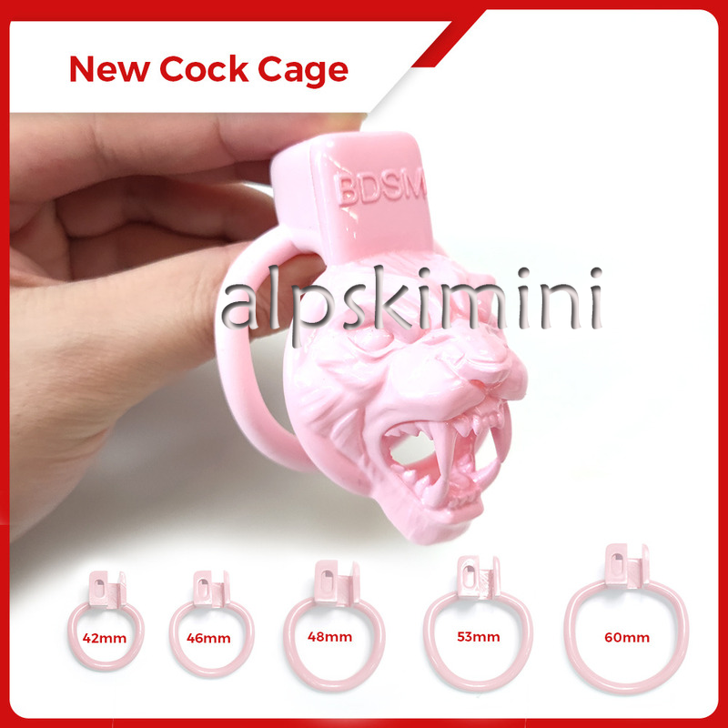 Pink Small Chastity Devices Chastity Cage Male's Bandage Lock Rings ...