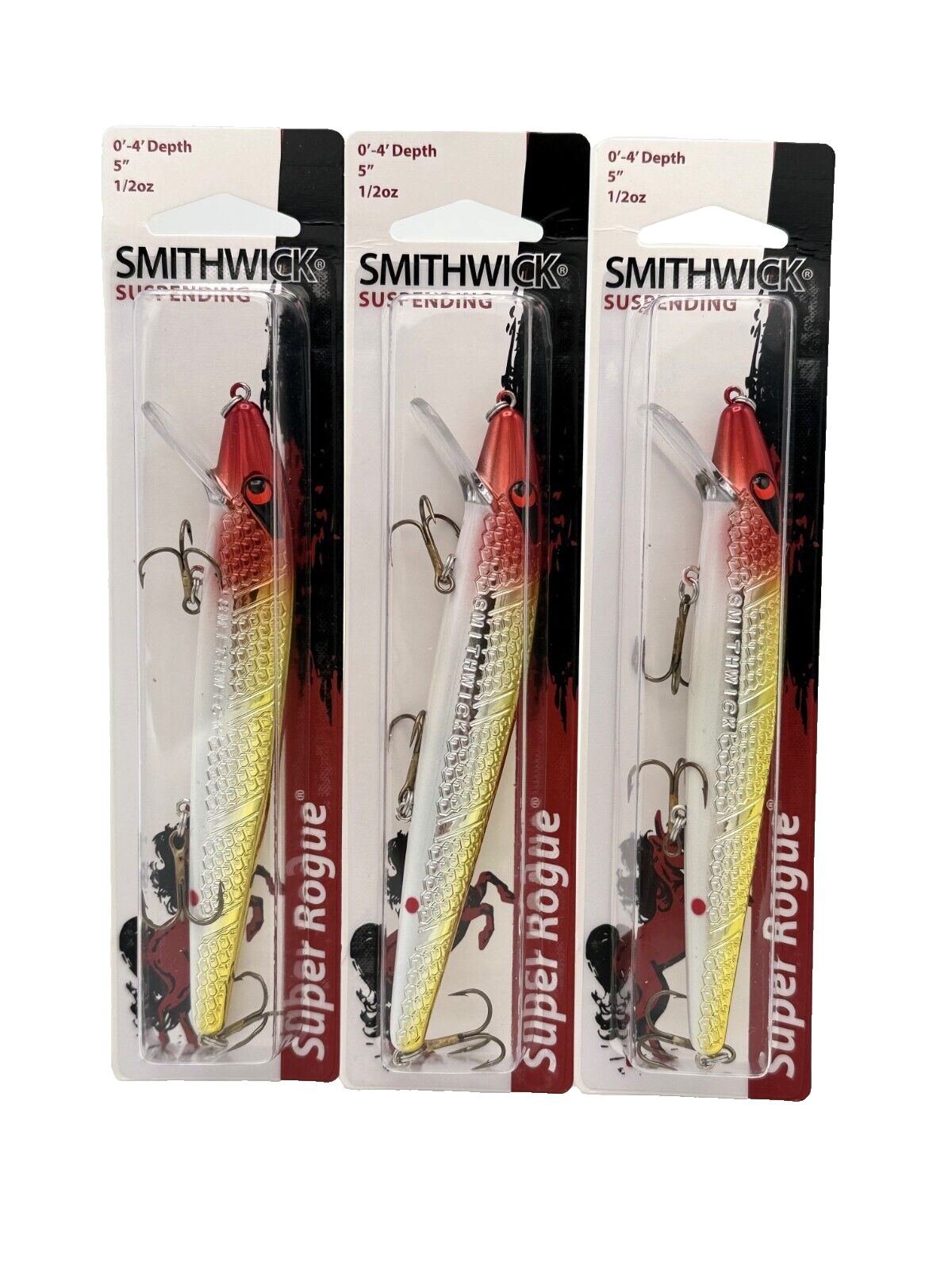 Lot of (3) - Smithwick Suspending Super Rogue - 5", 1/2 oz - Clown | eBay