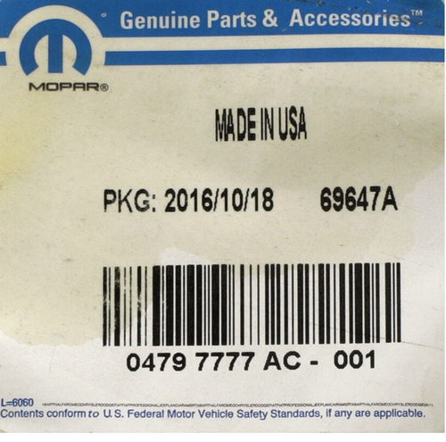 Mopar 4797777AC for sale online | eBay