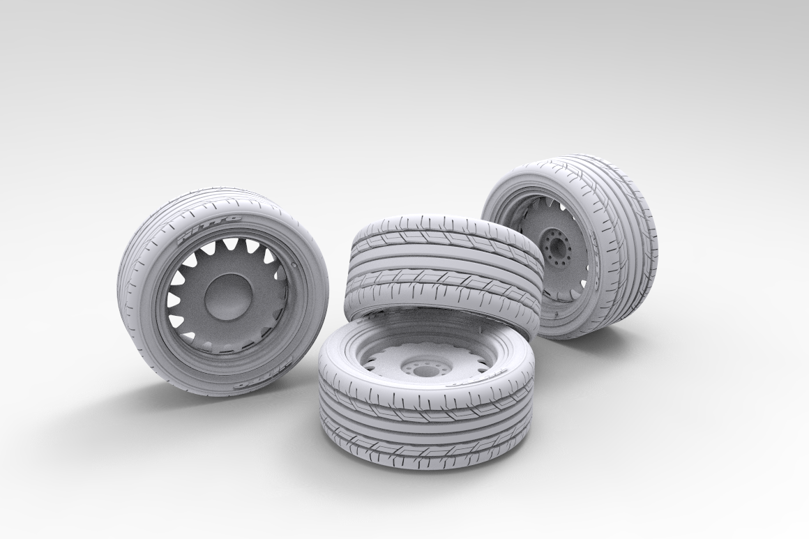 1/24 1/25 Ambassador Mag Wheels 20x11 20x9 Restomod Smoothie Low ...