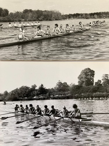 Lot of 2 Vintage 1970s Photos Rowing Crew Sculls Men Women California ...