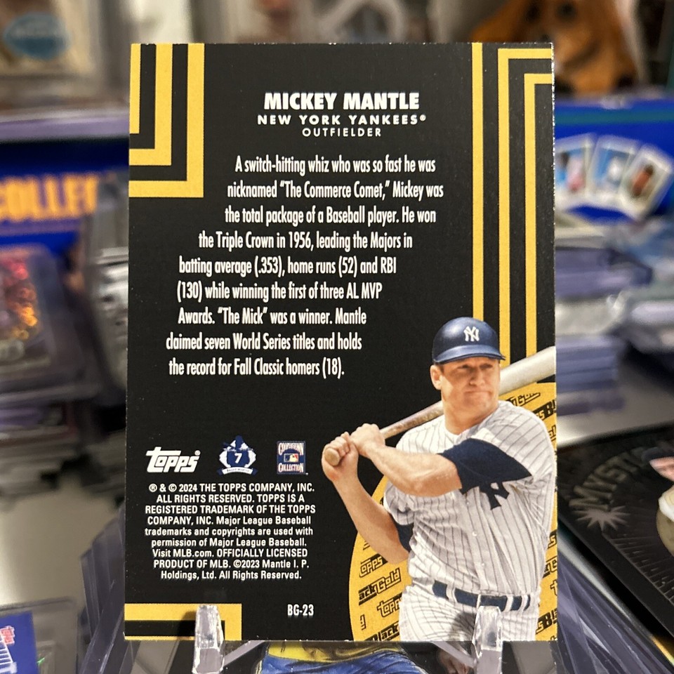 2024 Topps Update Topps Black Gold #BG-23 Mickey Mantle | eBay