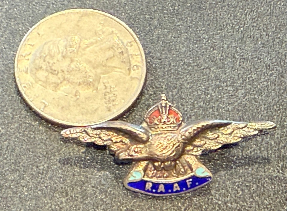 RARE ORIGINAL WW2 RAAF ROYAL AUSTRIAN AIR FORCE STERLING SILVER WINGS ...