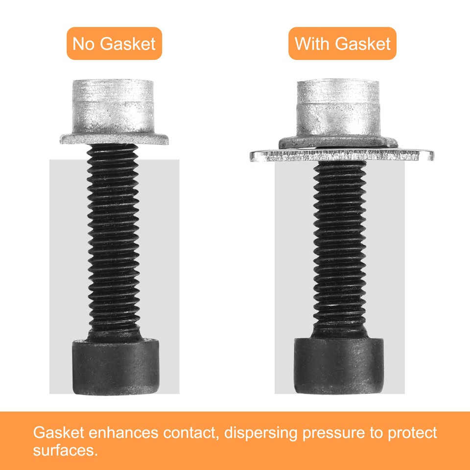 10pcs M8x40x3mm Square Plate Bearing Washers 304 Stainless Steel Plate ...