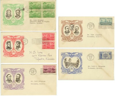 1936-37 Famous Navy Officers FDC set of 5 | eBay