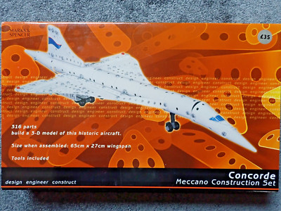 Meccano Concorde Construction Set #0517 - 316 Pieces M&S | eBay UK