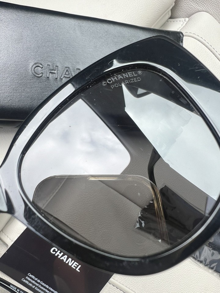 Authentic CHANEL Sunglasses CH5422B Women's Polarized-Black New With ...