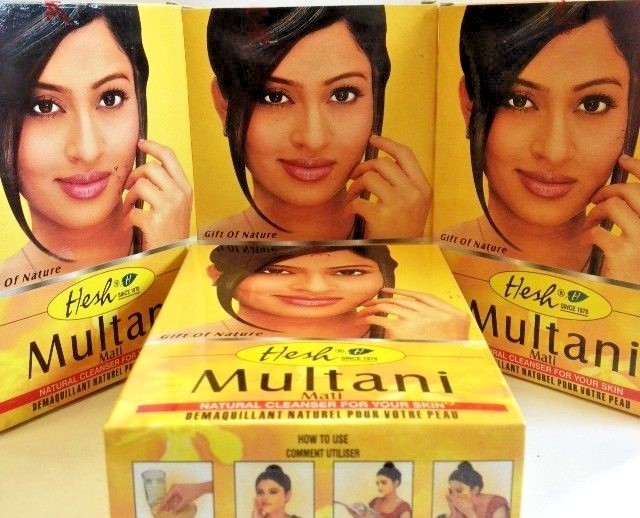 Hesh Multani Mitti Powder-100g X2-100gX5 Skin Care Face Pack Multi Pack ...