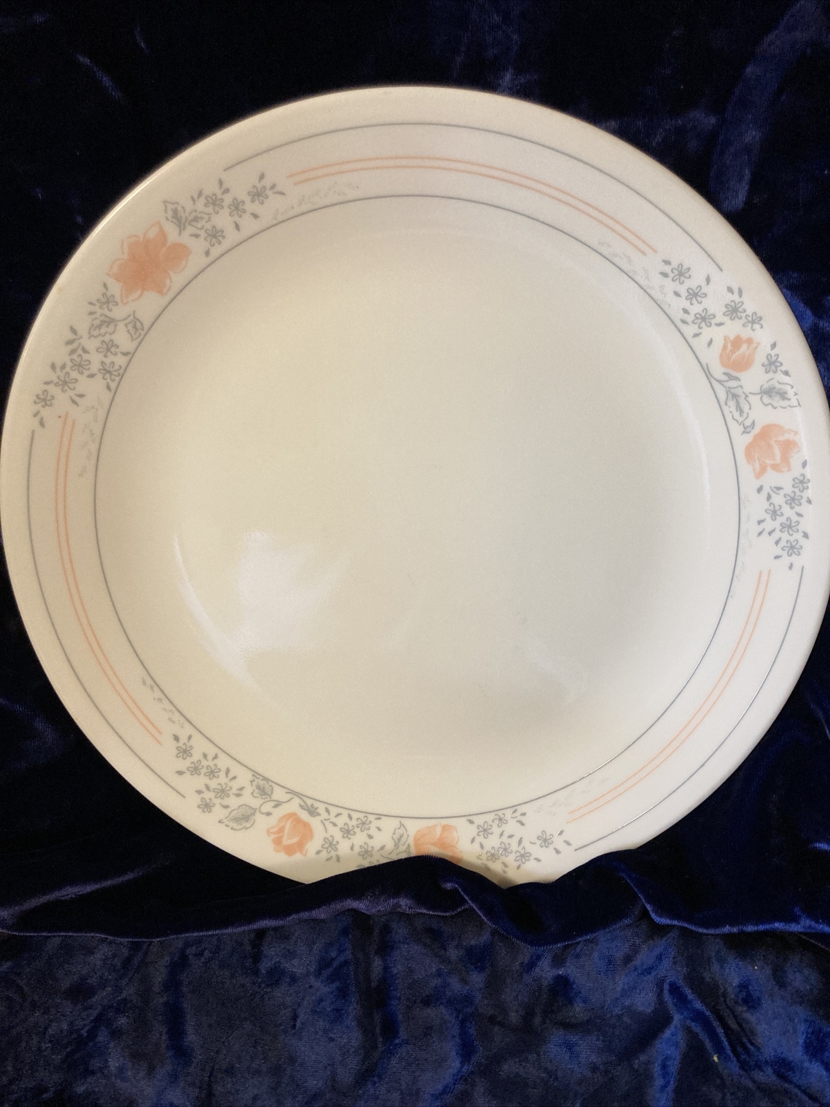 Vintage Corelle Pyroceram Apricot Grove 5 Dinner Plates 10 ¼” wide made ...