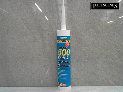 EVERBUILD Everflex 500+ Premium Grade Bath & Sanitary Silicone Sealant ...