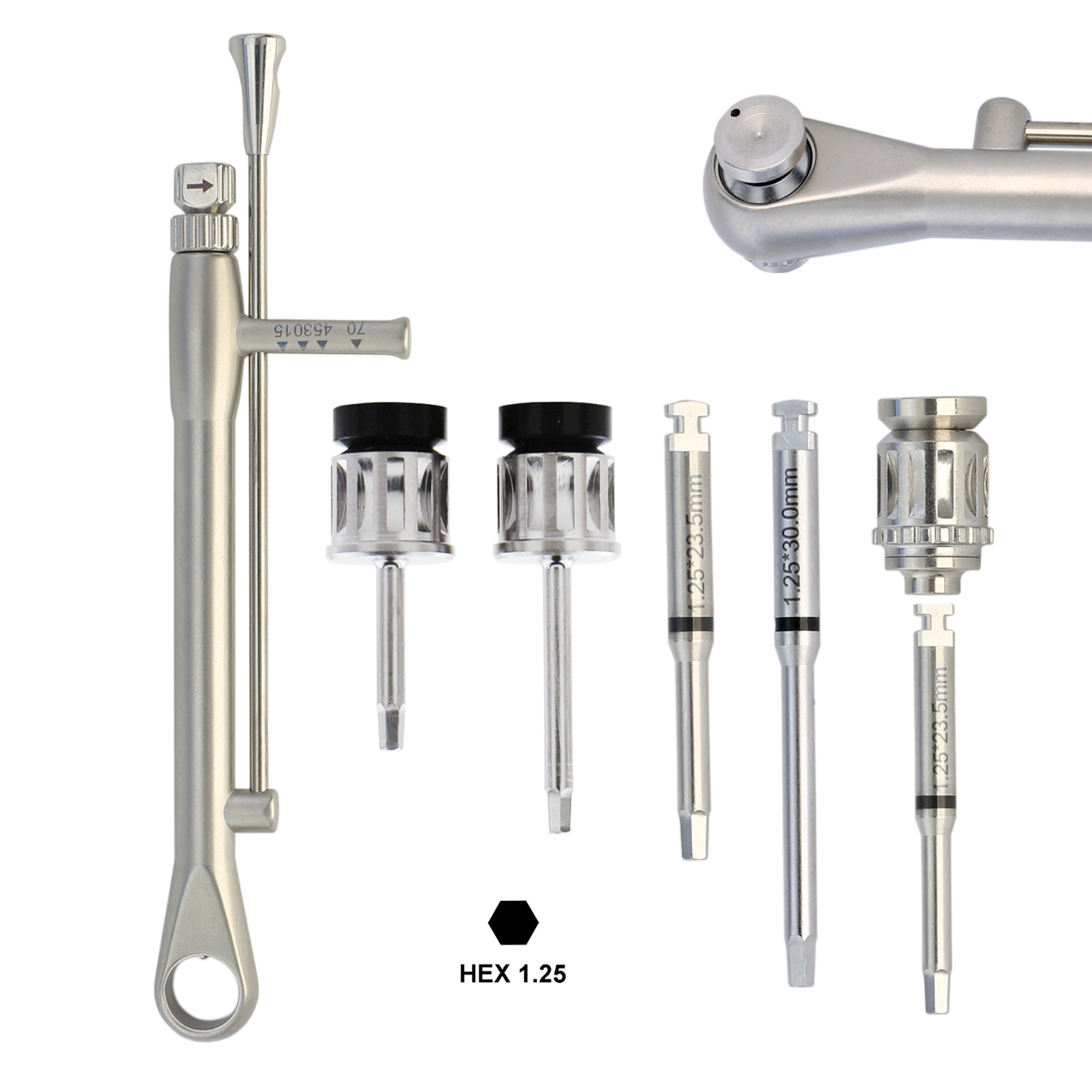 Implant Astra Zimmer Screwdriver Hex 1.25mm Driver Dental Torque Wrench ...