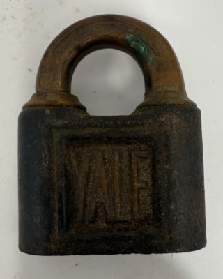 Vintage Yale Clover Lock Padlock Yale & Towne Mfg Metal Brass Hardware ...