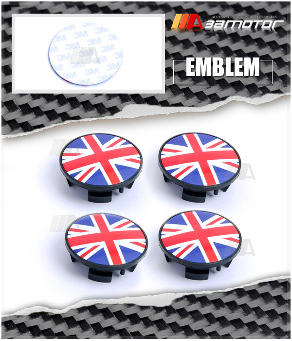Union Jack Center Wheel Hup Caps 54mm fits BMW Mini Cooper R50 R53 R55 ...