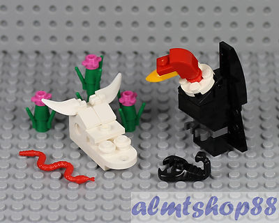 LEGO - Desert Scene w/ Vulture Cow Skull Scorpion Cactus Plants Animal ...