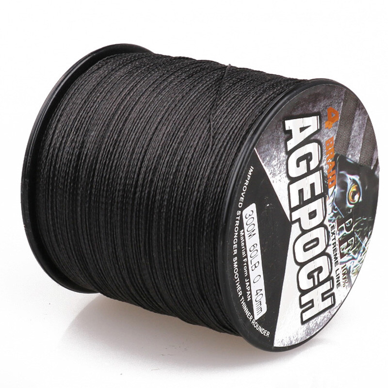 4 & 8 Strand 100M-2000M Black 6LB-300LB Strong Dyneema Braided Fishing ...