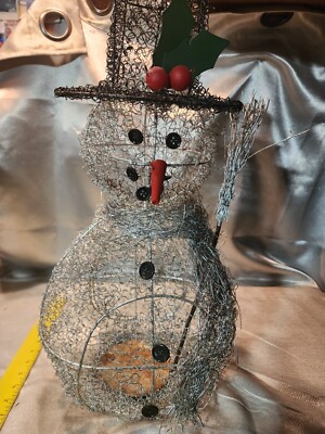 Wire Snowman Decor | eBay