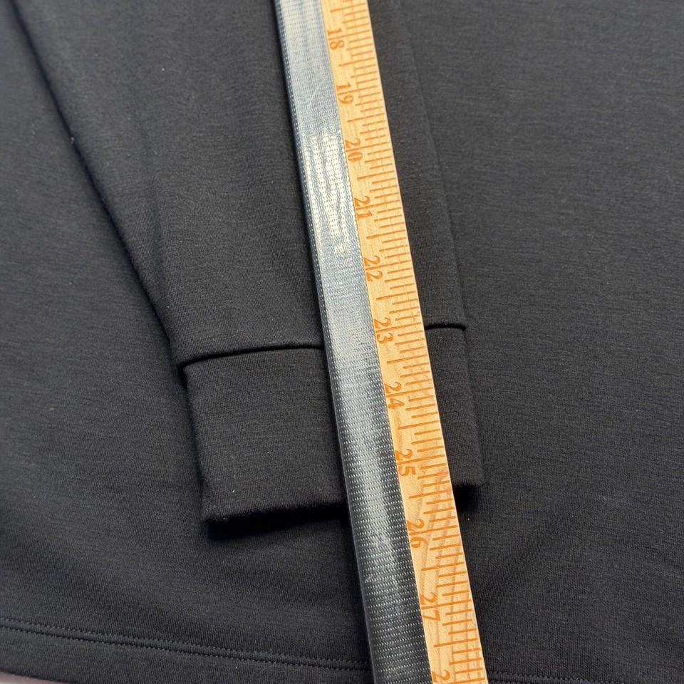 Uniqlo Heattech Ultra Warm Shirt Mens XL Black Long Sleeve Thermal Base ...