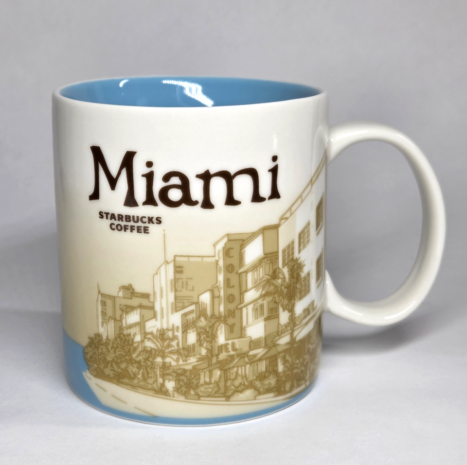 Starbucks MIAMI Global Icon City Collector 16 oz. Ceramic Mug 2011 | eBay