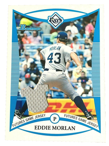 Eddie Morlan 2008 Bowman Draft Prospects Jersey #BDPP72 Rays Topps ...