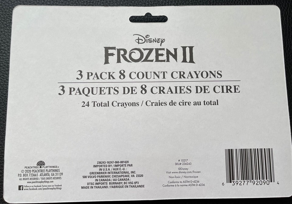 ️FROZEN STOCKING STUFFER!! ️. Disney Frozen Crayon Set Of 3 with 8 ...