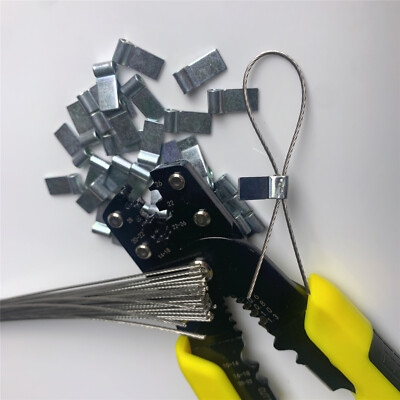 100 SPECIAL LEAD SEAL TAMPER ELECTRIC METER SEALS CRIMPING PLIERS ...