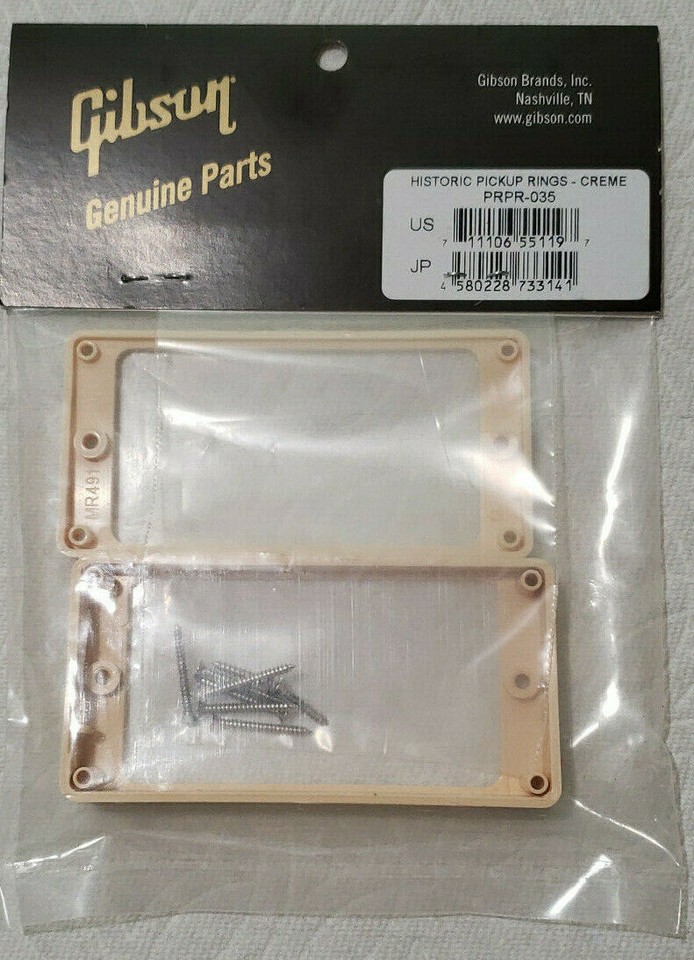 GIBSON Historic Pickup Ring Set Reissue Les Paul Cream Creme R9 Genuine ...