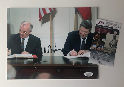 Signed Mikhail Gorbachev 8x10 Photograph JSA COA | eBay