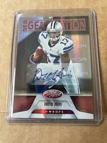 2011 CERTIFIED AUTO AUTOGRAPH DWAYNE HARRIS ROOKIE CARD #34/250 COWBOYS ...