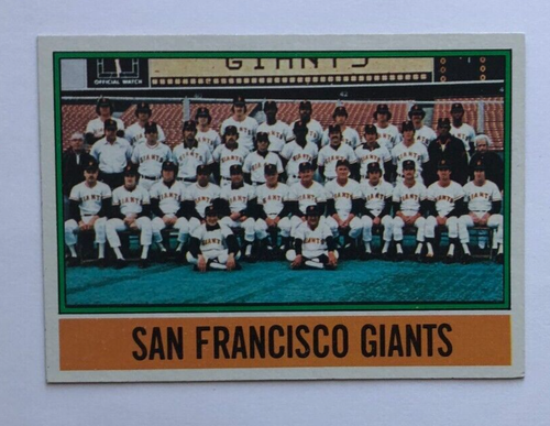 1976 Topps #443 San Francisco Giants Checklist EXMT | eBay