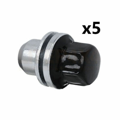 Land Rover Range Rover 2006-2015 Set Of 5 Black Capped Wheel Nuts ...