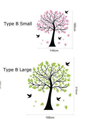 Birds Tree Removable Wall Art Stickers Baby Kids Nursery Vinyl Decals ...