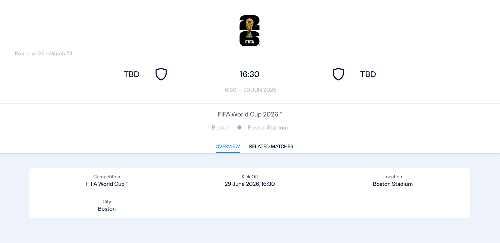 FIFA World Cup 2026 --- Round of 32 --- 3 tickets --- (Match 74) | eBay