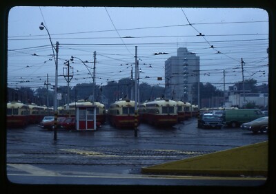 Trolley Slide - Toronto TTC Queensway Car Yard 1978 PCC Streetcars ...