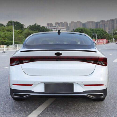 For Kia K5 2021-2023 Carbon Fiber Pattern Rear Trunk Spoiler Lip Roof ...