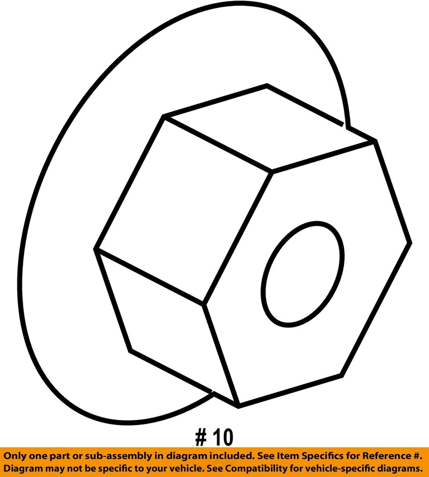GM OEM 16-24 Acadia Front Suspension Brake Components-Axle Nut 11612295 ...