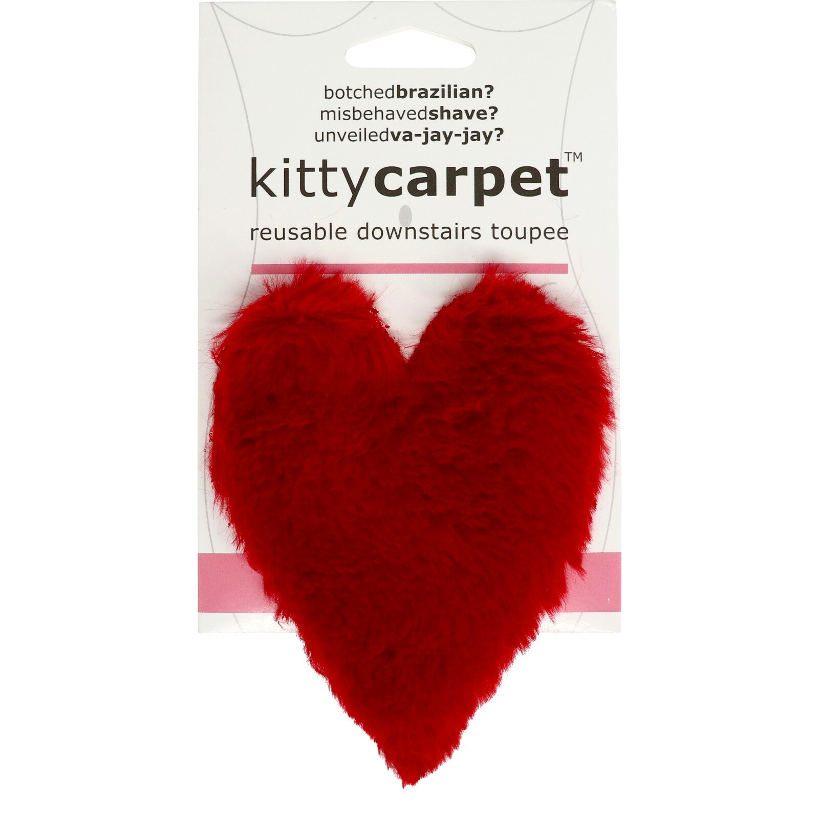 Kitty Carpet Reusable Merkin Funny Gag Gifts for Women (red Heart) for ...