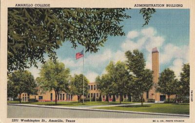 Postcard Amarillo College Administration Building Amarillo Texas | eBay
