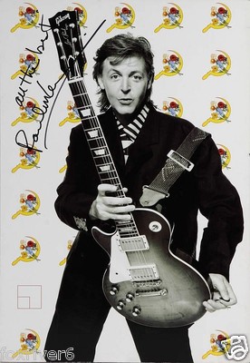 BEATLES - Paul McCartney Autographed Photograph - Musician - Pop Star ...
