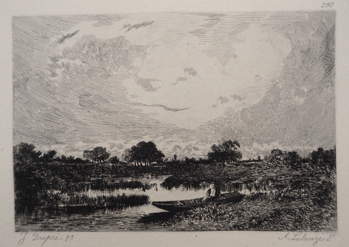 Jules Dupre: The Boat Ride, Engraving Signed #Durand Ruel, 1873 | eBay