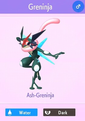 Shiny Ash Greninja Unreleased | Pokémon HOME Transfer | Fast Delivery ...